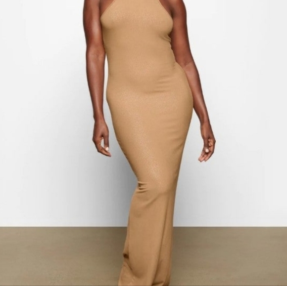 SKIMS | Dresses | Skims Shimmer Lounge Dress | Poshmark